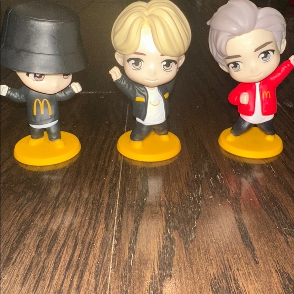 McDonald's | Toys | Bts Mcdonalds Action Figures Set Of 3 | Poshmark